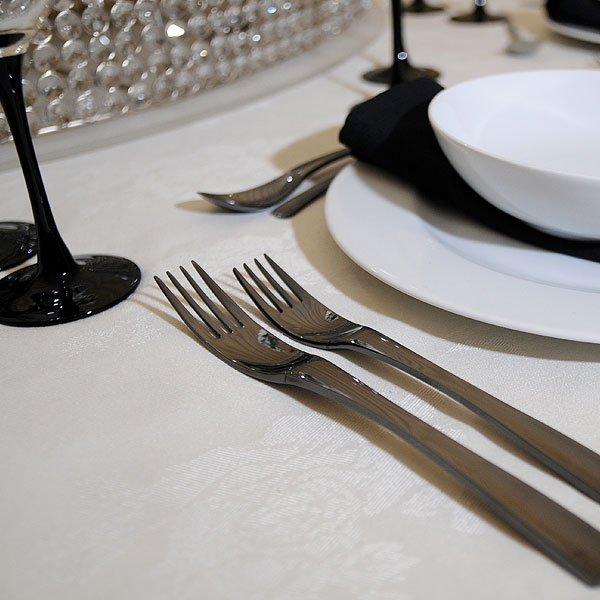 Fine Dining Black Cutlery Rental | Event Hire UK
