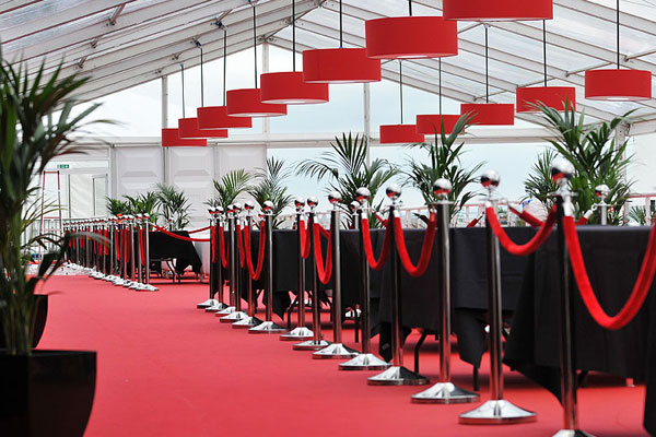 VIP chrome poles & red rope hire | Event Hire UK